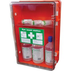 Deluxe Eyewash Cabinet Including Eye Wash and Dressings